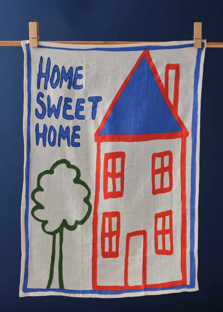 Tea Towel Home Sweet Home – The Hackney Draper
